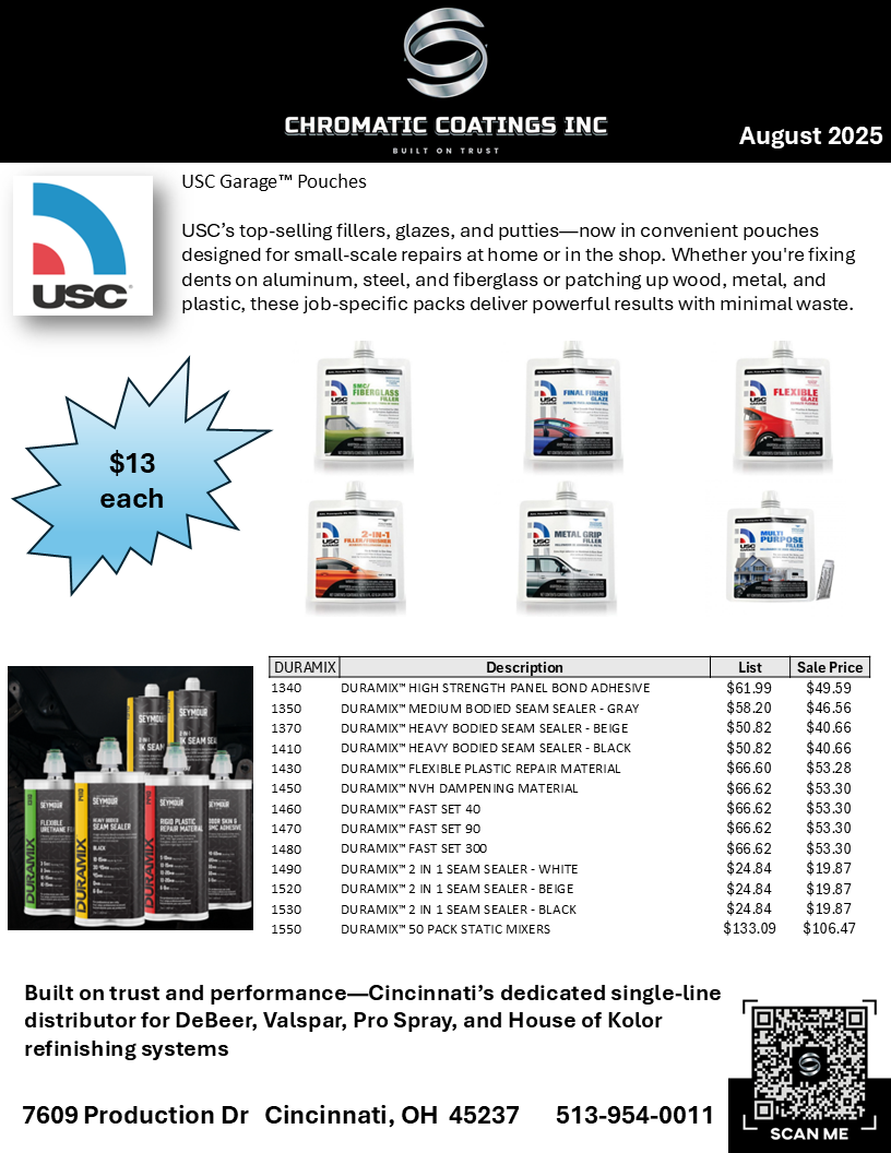 Chromatic Coatings Inc. - PROMO FLYERS