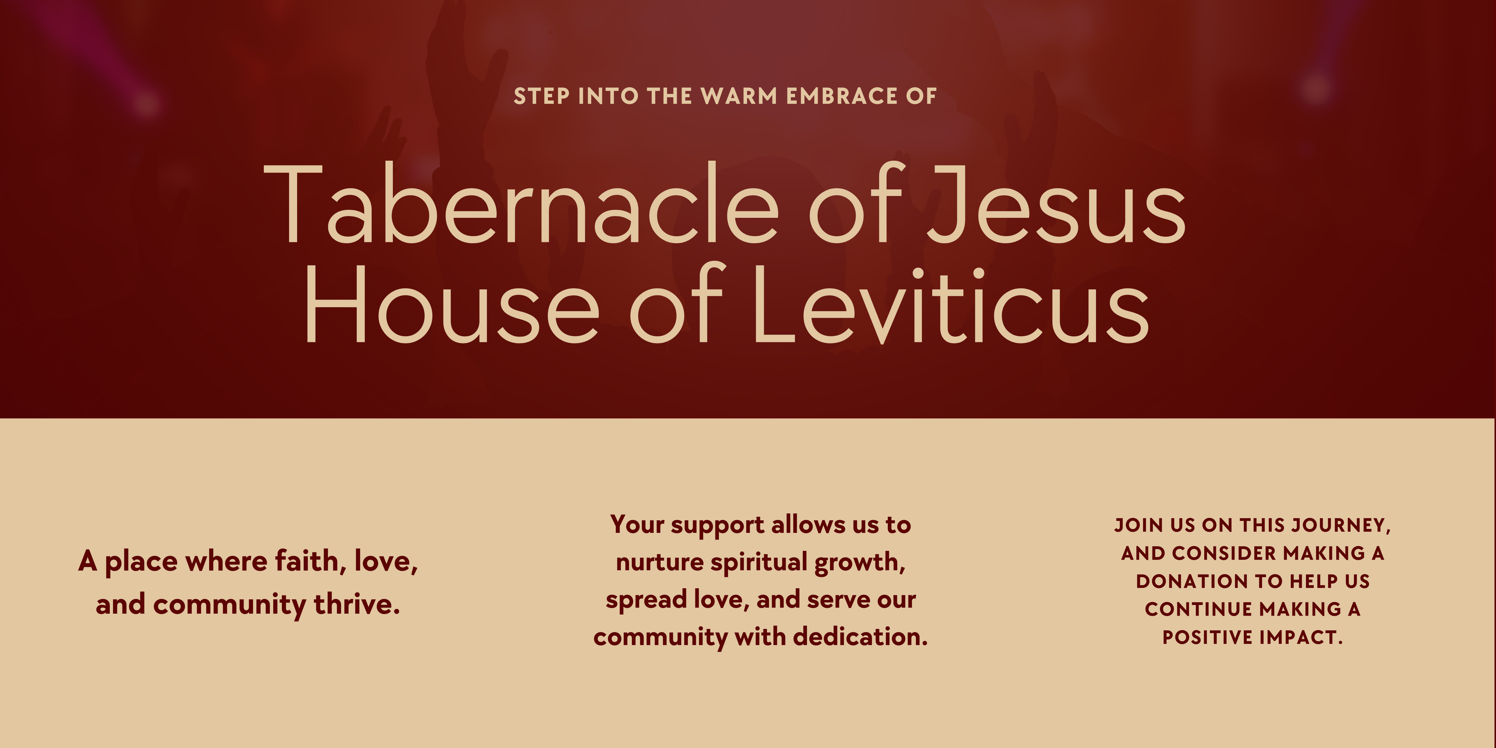 TABERNACLE OF JESUS HOUSE OF LEVITICUS